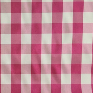 Pink - Check - Fabric by the Yard - Etsy