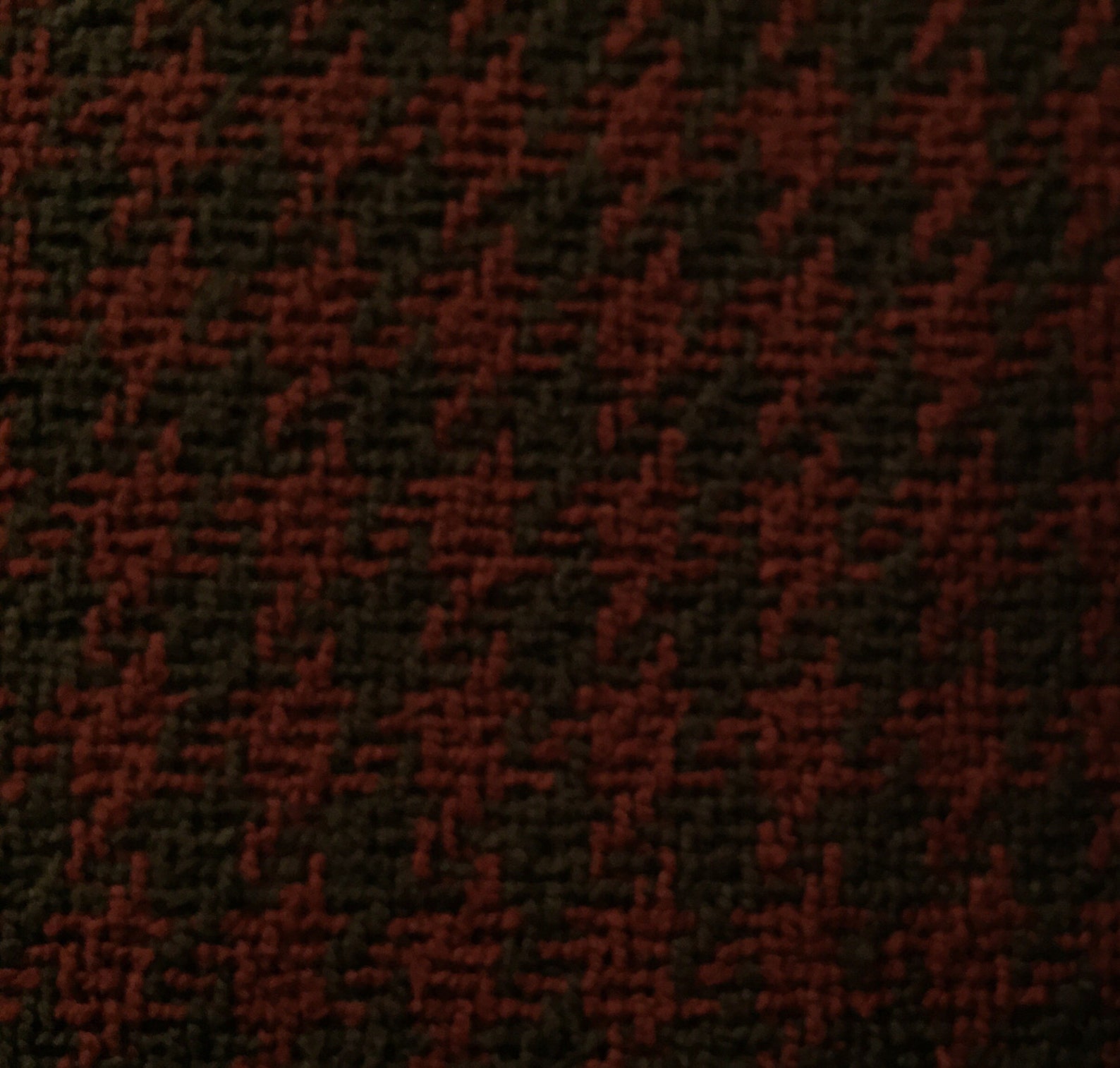 Dark Red and Brown Houndstooth Fabric Upholstery Fabric by | Etsy