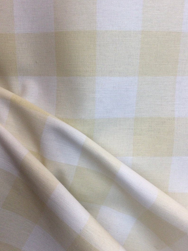 Light Yellow Buffalo Check Buffalo Check Shower Curtain | Etsy