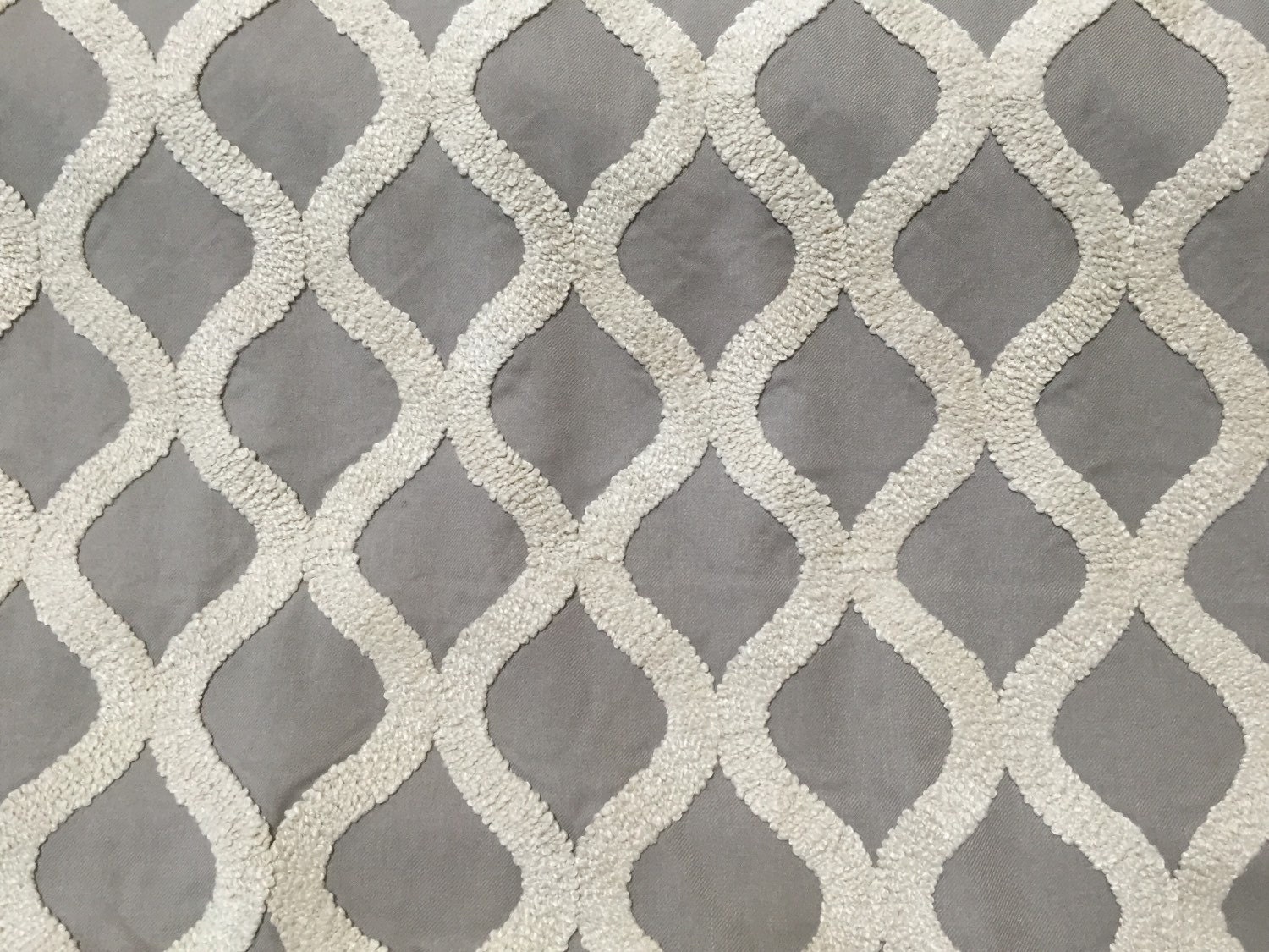 Sterling Gray With Cream Boucle Texture Upholstery Fabric by - Etsy
