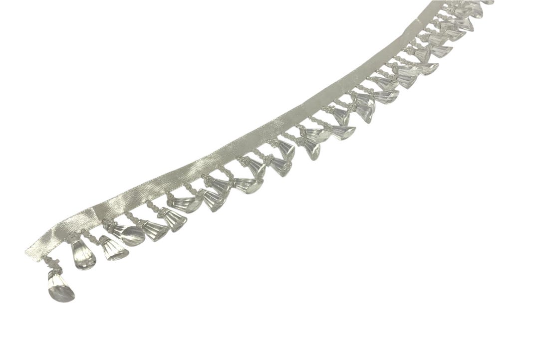 Crystal Cascade - Beaded Trim - Trim by the Yard - Custom Cut Yardage ...