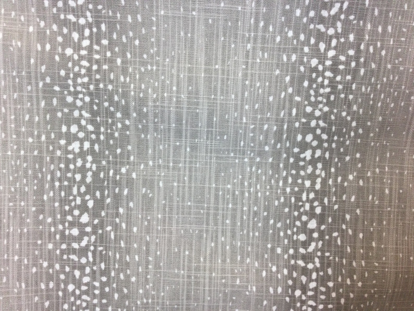 Antelope Flint Slub Canvas Animal Print Fabric Gray - Etsy