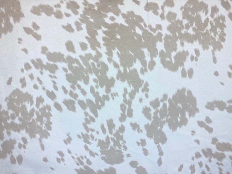 Cow Hide Fabric Linen - Cow Print Fabric - Light Brown Cow Hide ...