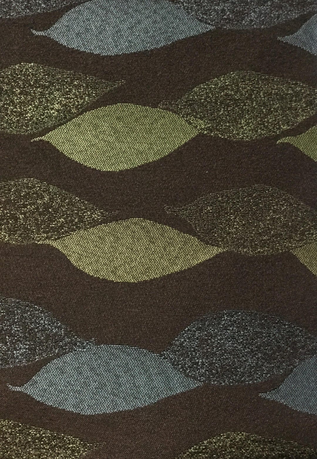 Blue/green Leaves - Woven - Crypton- Upholstery Fabric by the Yard - Etsy