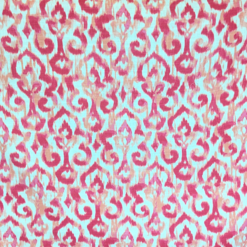 Coral Ikat - Etsy