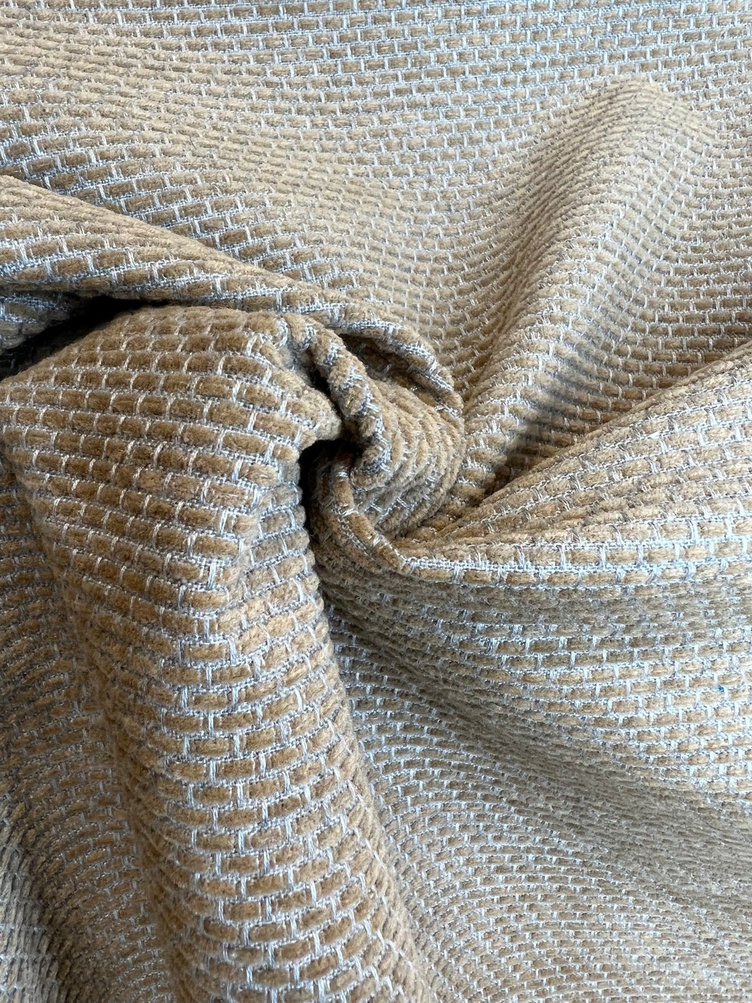 Fawn Basket Weave Upholstery - Textured Upholstery Fabric - Neutral ...