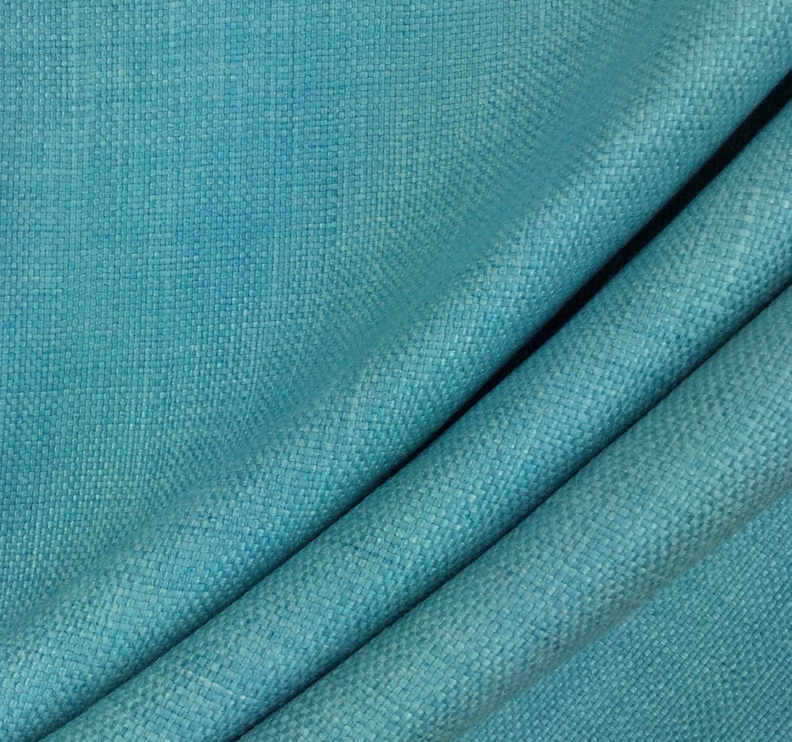 Woven Aqua Solid Upholstery Solid Upholstery Solid Aqua | Etsy