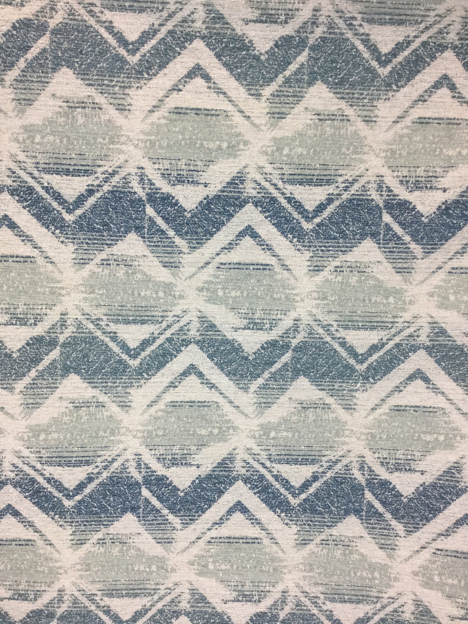 Distressed Abstract Blue Fabric by the Yard Upholstery - Etsy