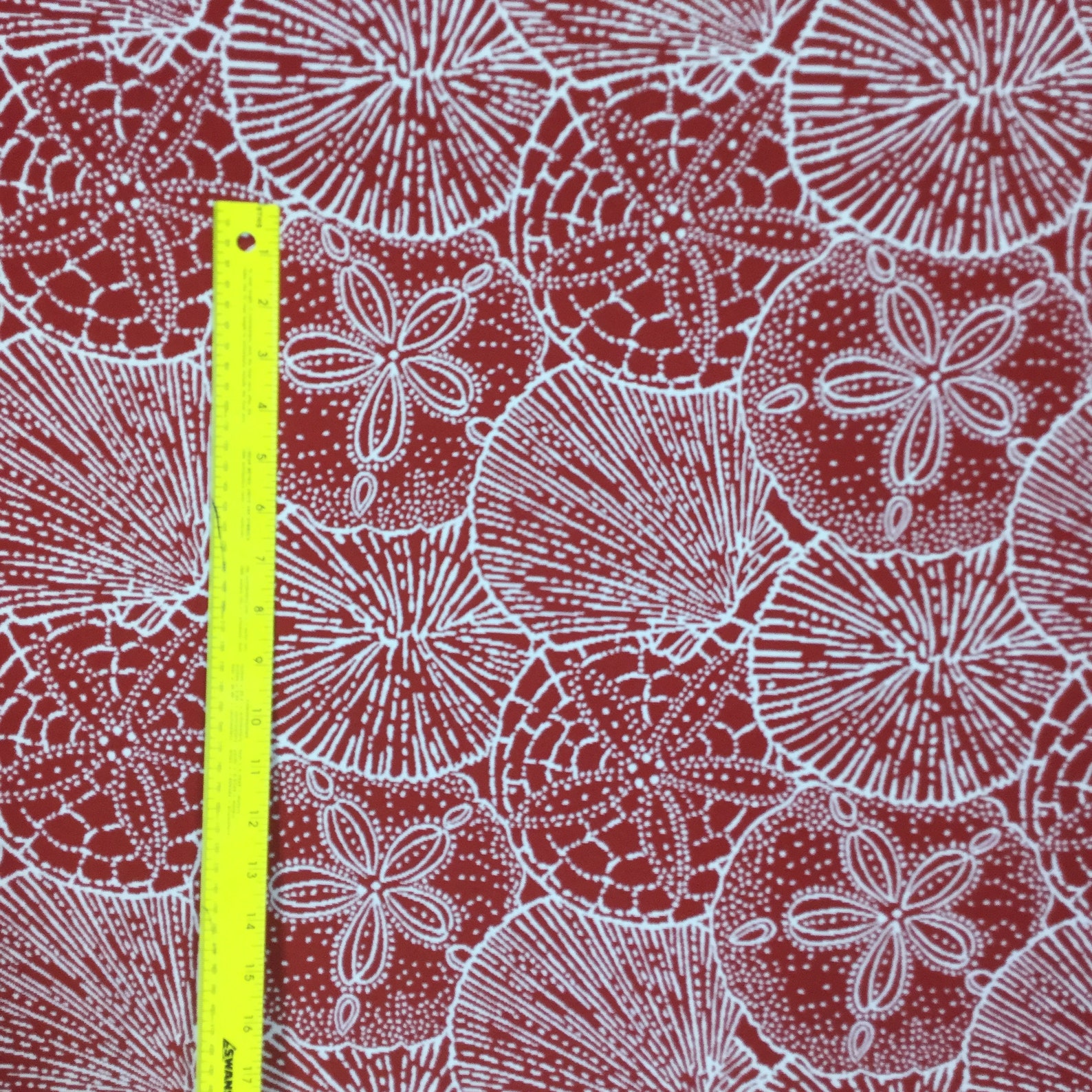 Red Sand Dollar and Seashell Beach Decor Coastal - Etsy