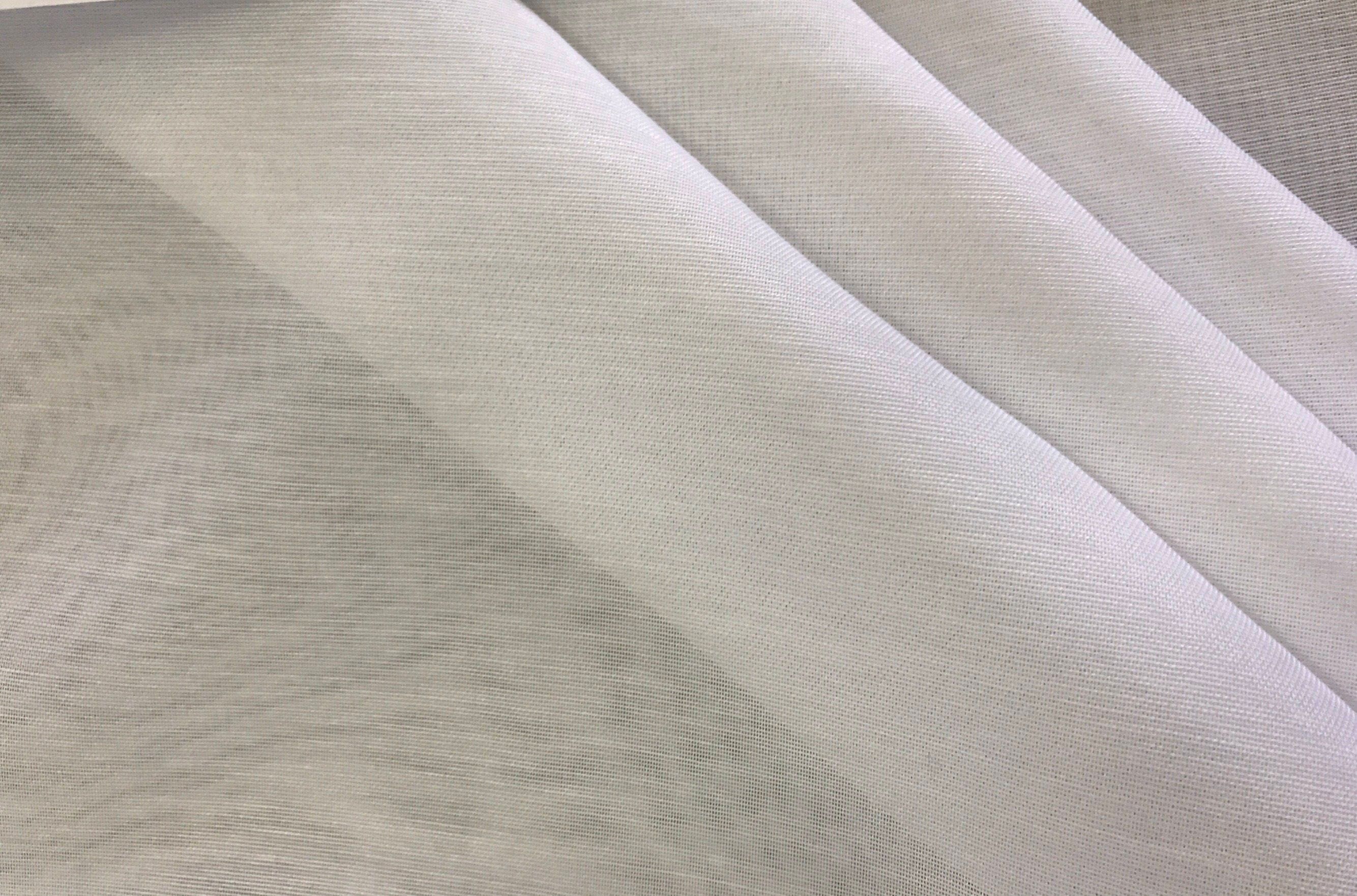White Sheer Woven Fabric By The Yard Fast Shipping | Etsy