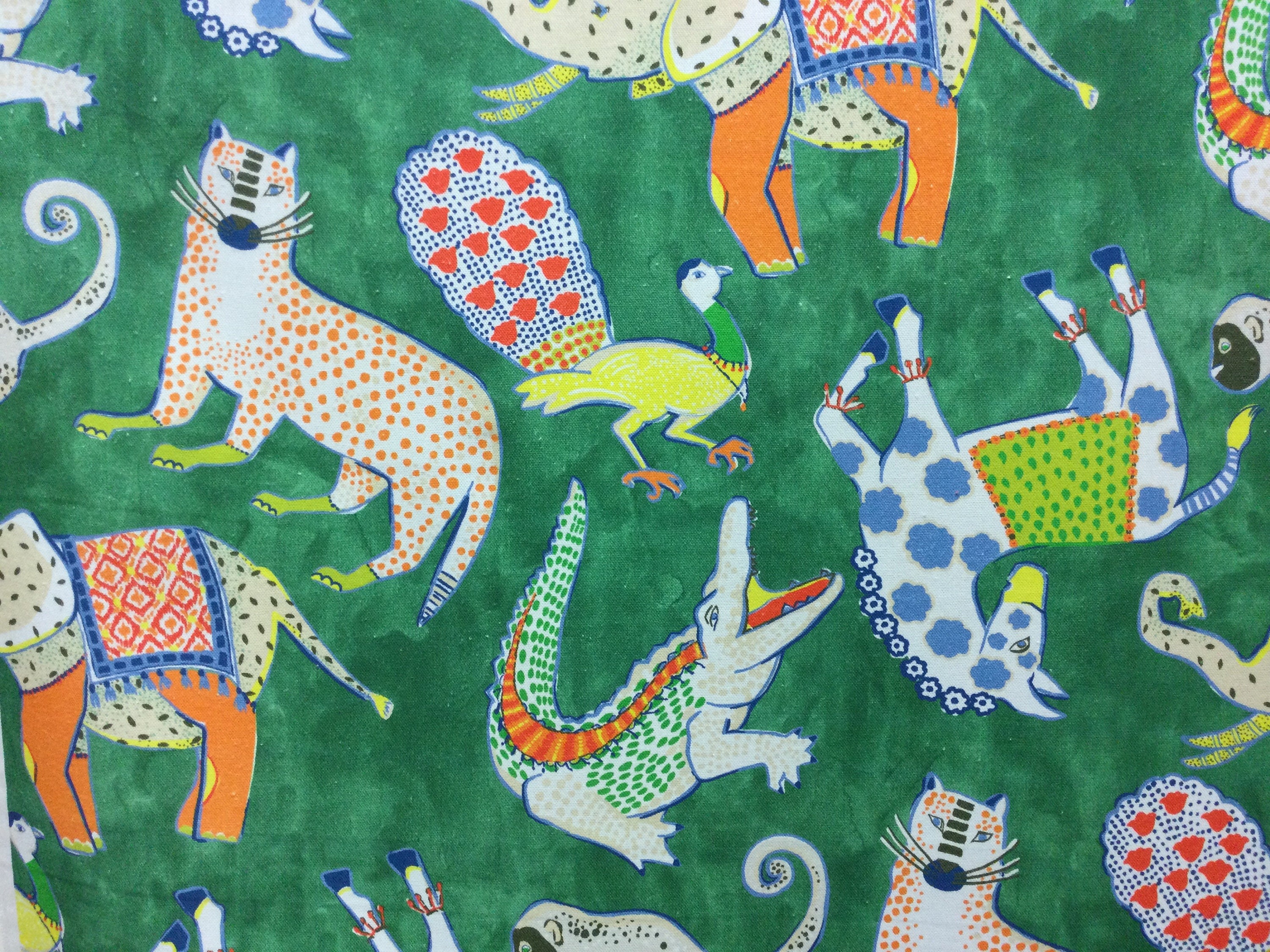 Peacock Leopard Fabric - Etsy