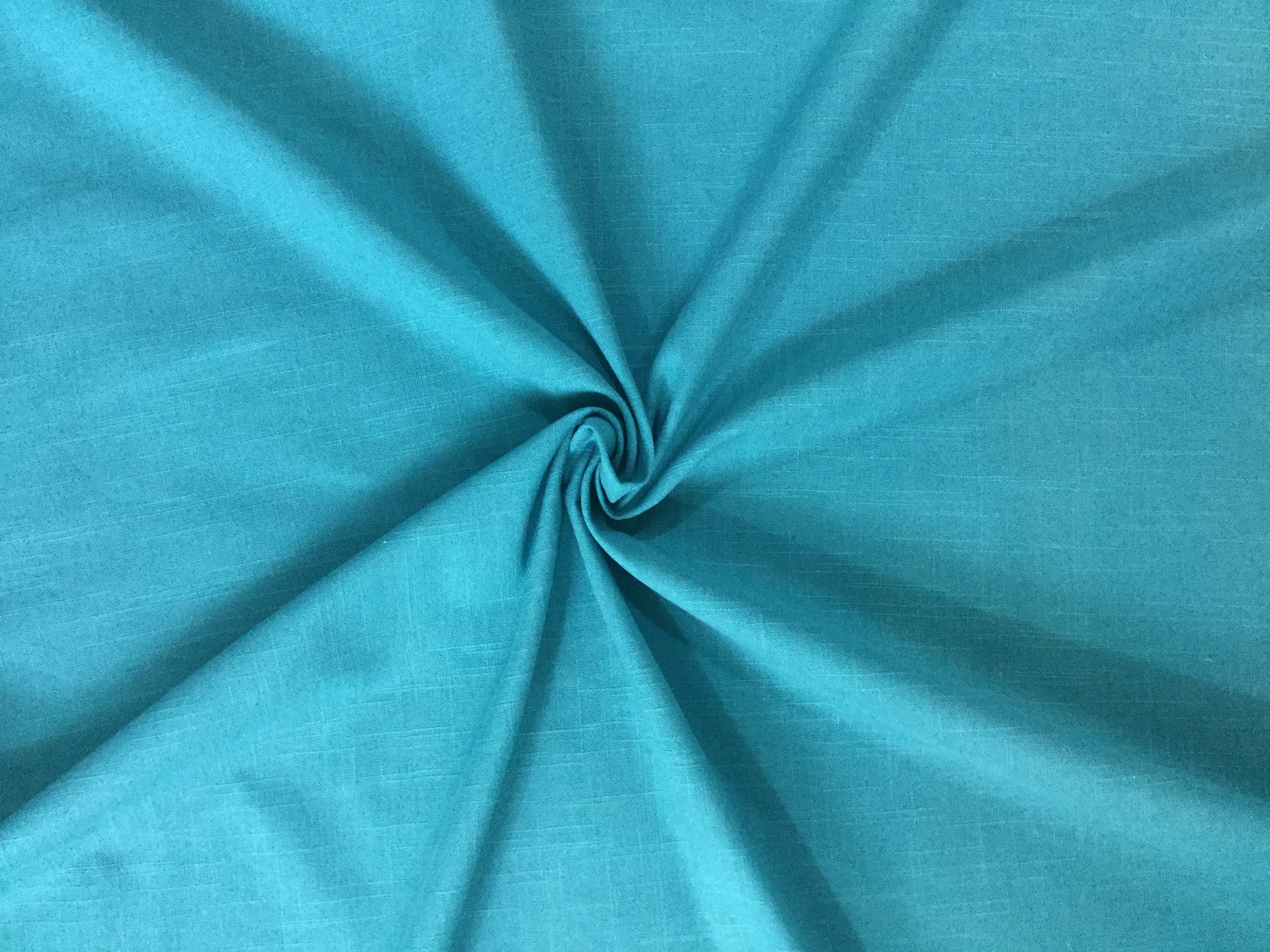Turquoise linen Upholstery Fabric by The Yard Home Decor | Etsy