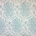 Aqua Scroll Damask Fabric Home Decor Fabric - Etsy
