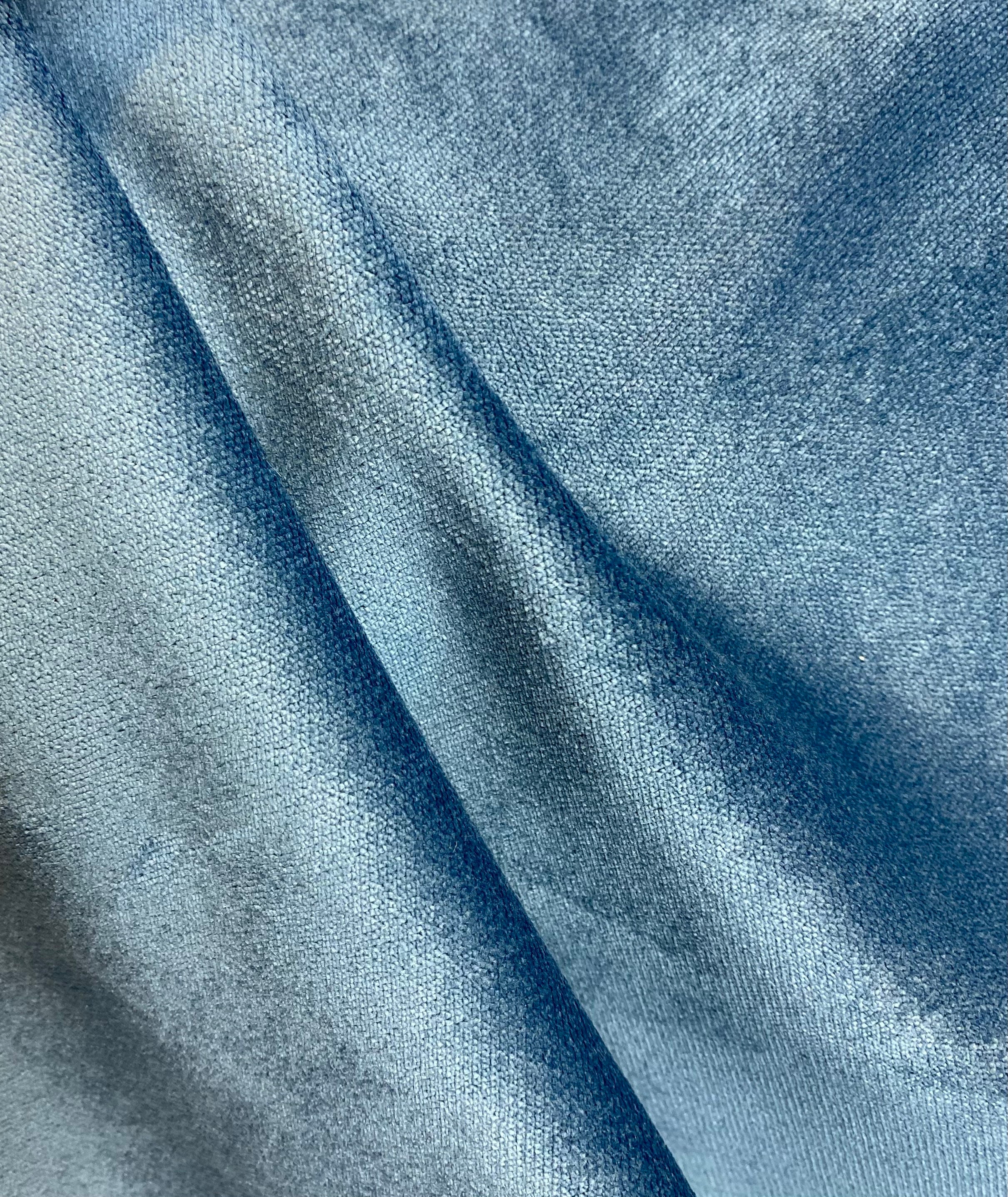 Blue Velvet Upholstery Fabric - Solid Blue Velvet - Blue Velvet ...