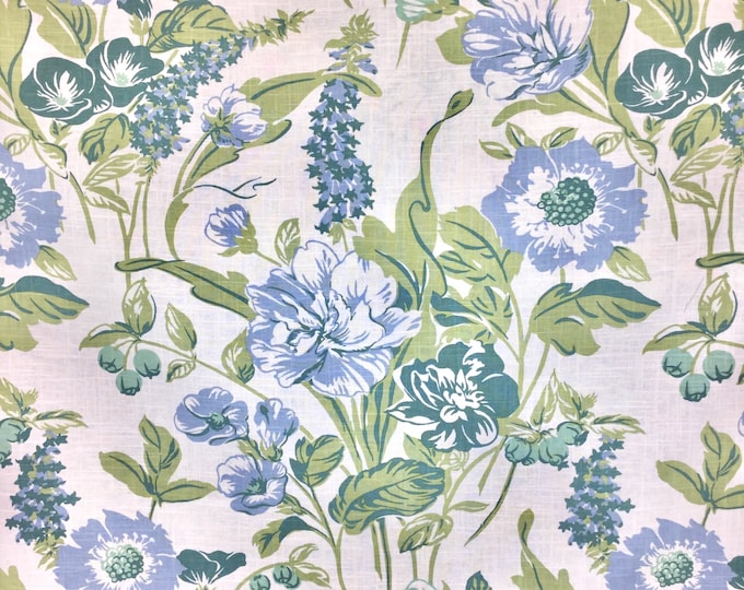 Covent Garden Pastel Salem Mirage Baroness Rose Floral Fabric Pastel ...