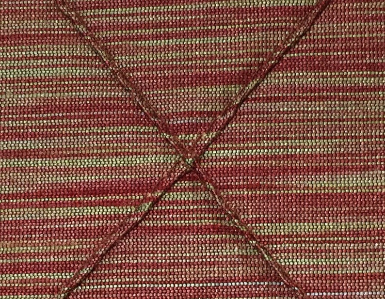 Diamond Tuck - Red Silky Upholstery Fabric - Upholstery Fabric by the ...