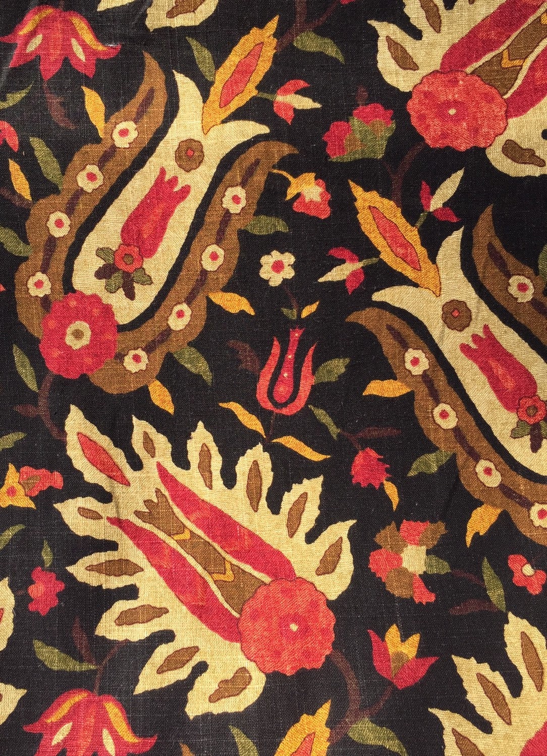 Black Background-tribal Drapery Fabric Upholstery Fabric - Etsy