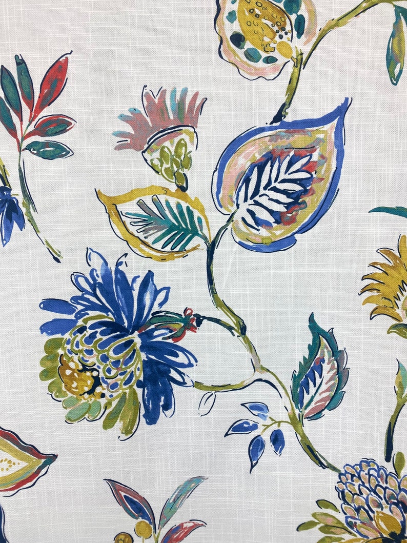 Liza Classic - Bold Floral Pattern Home Decor Fabric - Custom Pillows ...