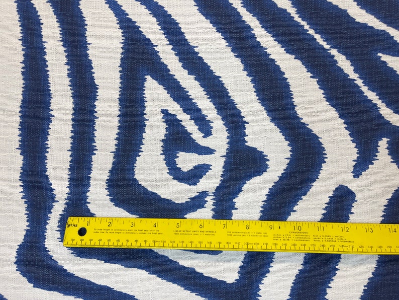 Zebra Marine Navy and White Blue and White Decor Zebra | Etsy