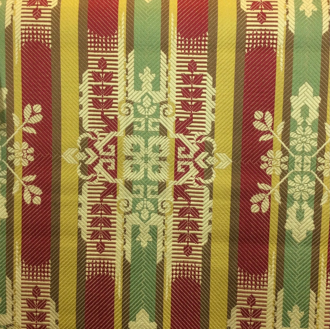 Royal Stripe - Red Green and Gold - Etsy