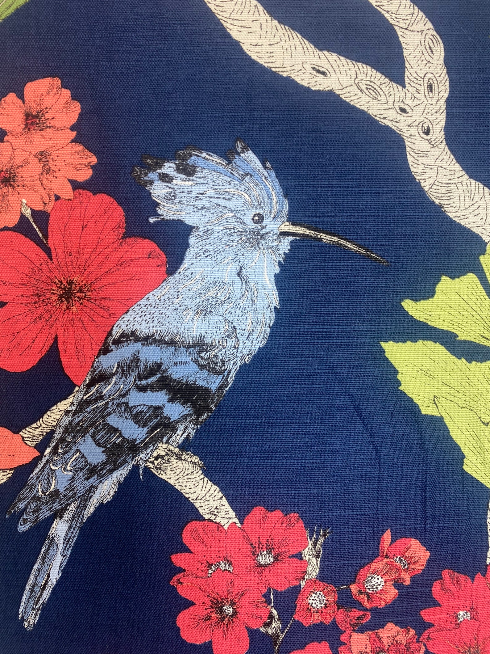 Jungle Rumble Indigo Multi Leopard Peacock Birds - Etsy