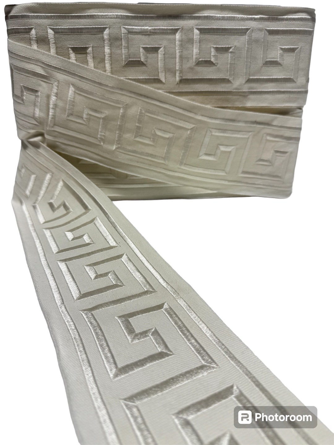 Cream Greek Key Tape Trim - Neutral - Modern - Wide- Pillow Finish ...