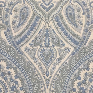 Pastel Blue Damask - Upholstery Fabric by the Yard - Etsy