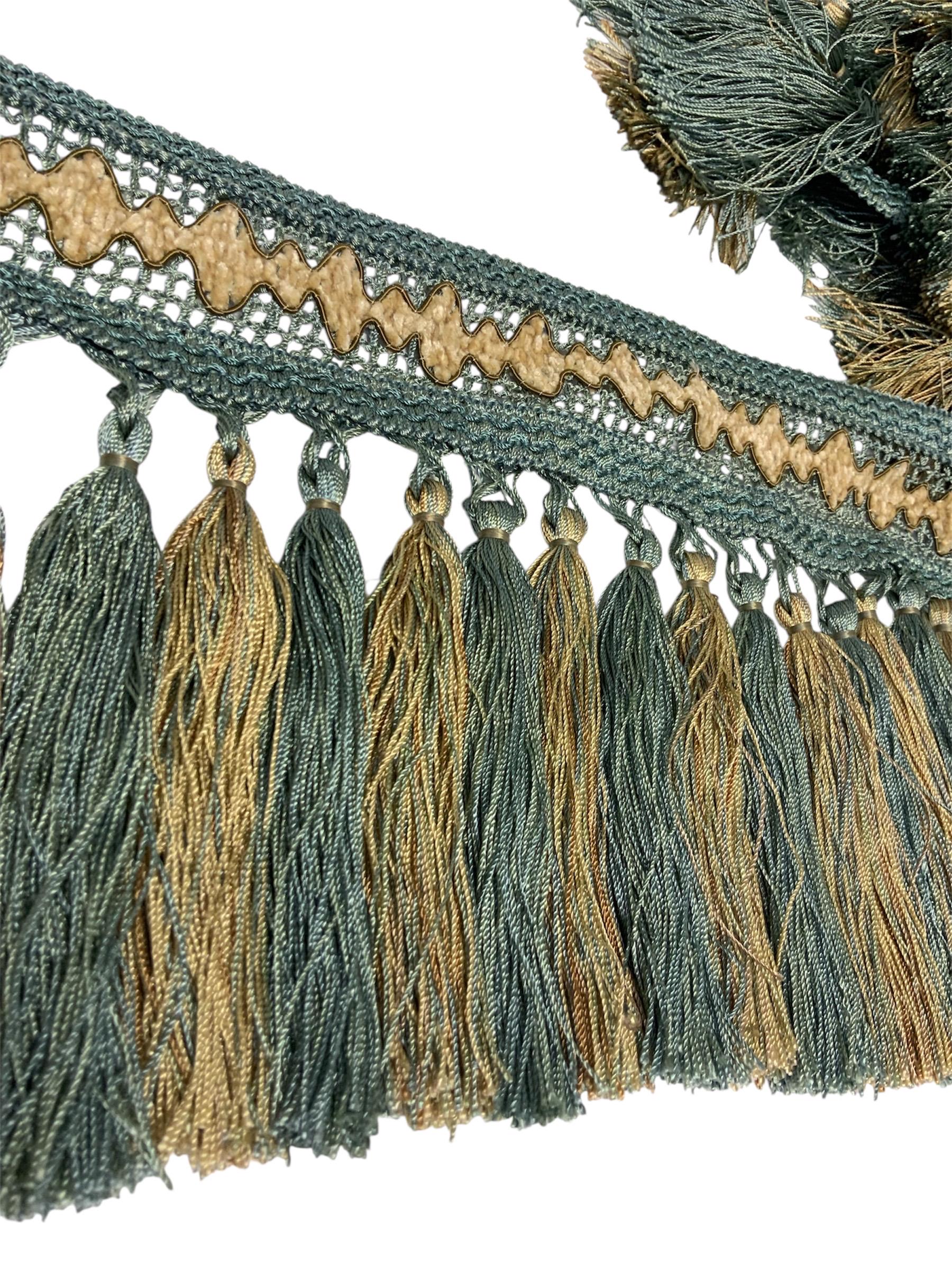 Seaglass Threads Tassle Trim LARGE - Home Decor Trim - Trim by the Yard ...