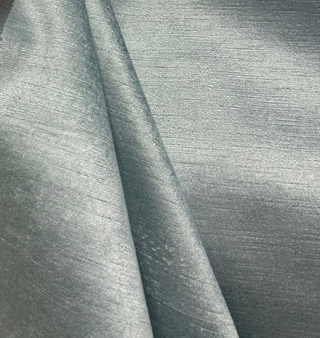 Ice Blue Velvet - Solid - Home Decor - Cut Yardage - Upholstery Fabric ...