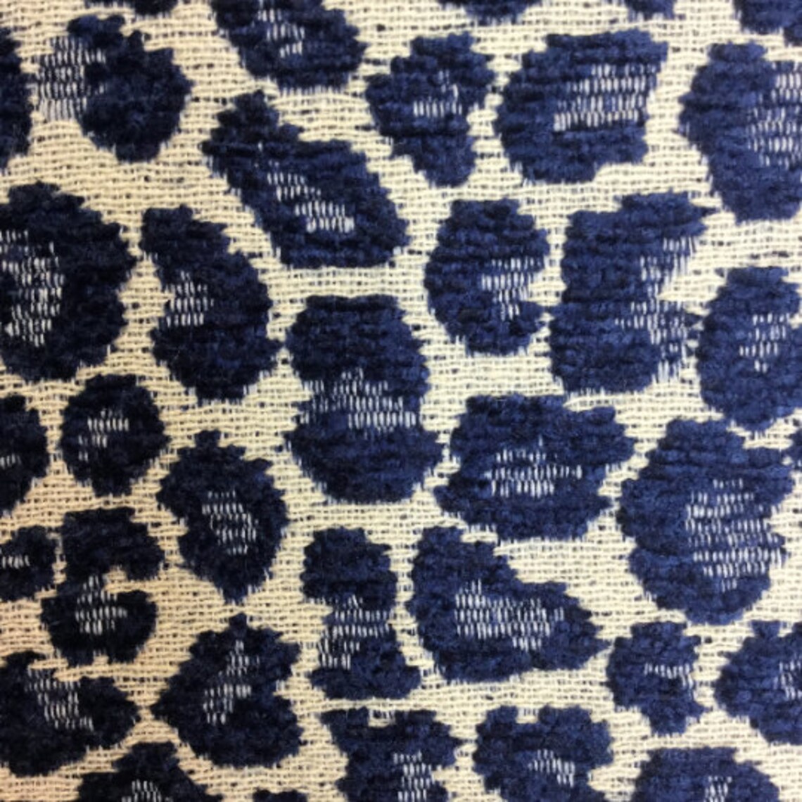 Navy Cheetah - Leopard - Animal Print - Upholstery Fabric - Leopard ...