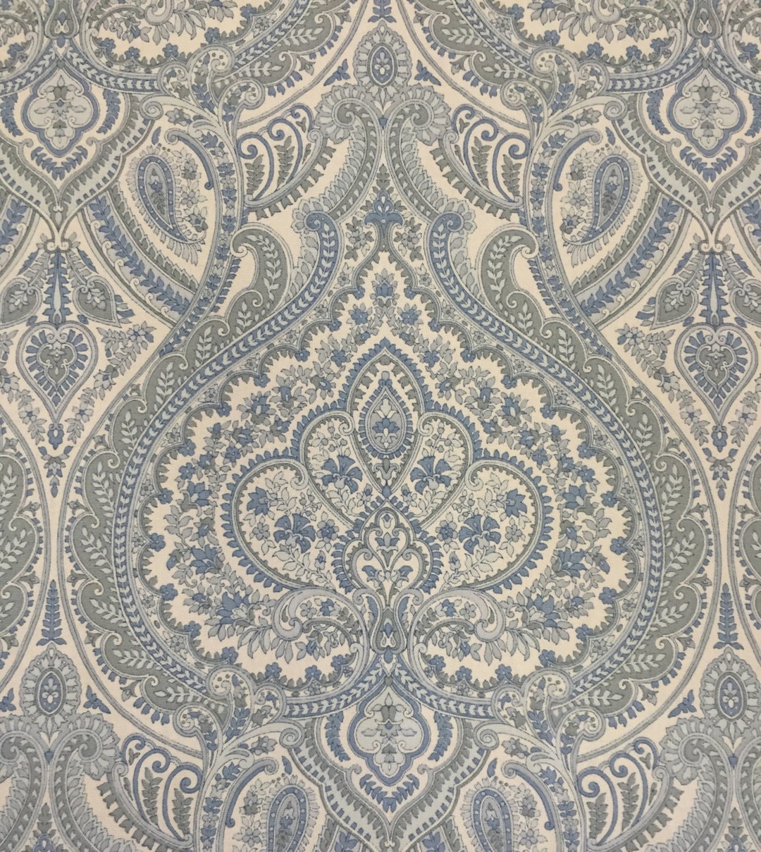 Pastel Blue Damask - Upholstery Fabric by the Yard - Etsy
