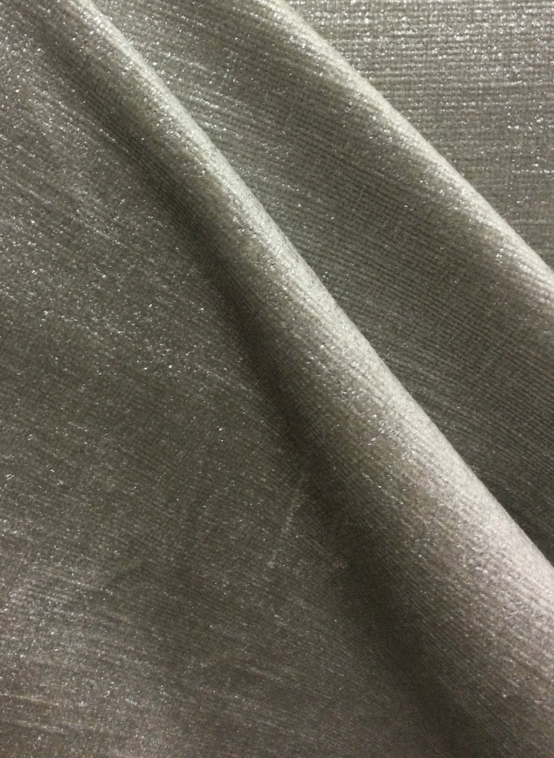 Marlon Silver Shimmer Upholstery Fabric Sheen Finish | Etsy