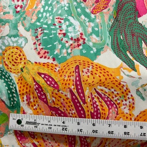 Multi Abstract Print Floral Fabric by the Yard - Etsy