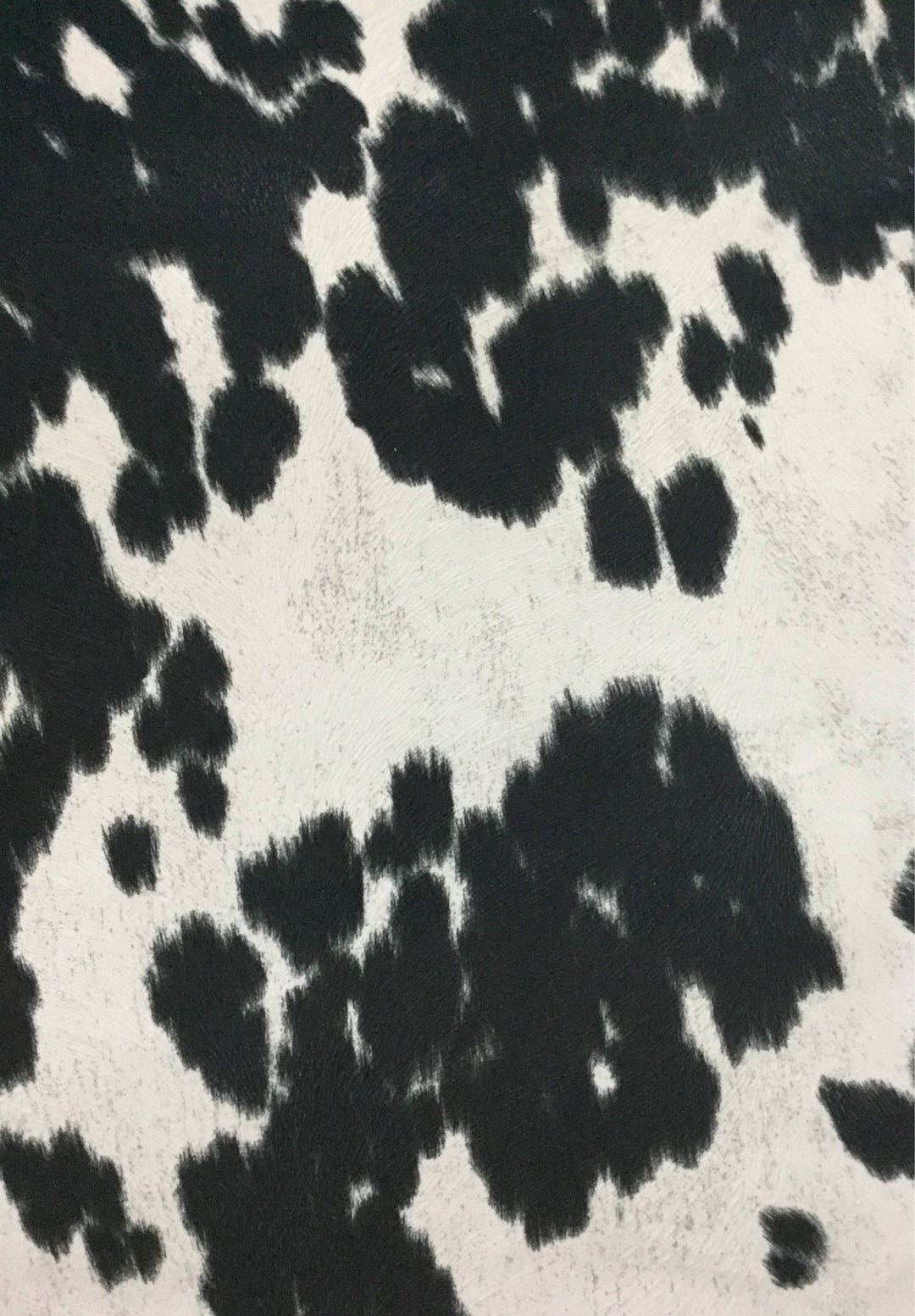 Black and White Cow Hide Fabric - Upholstery Fabric by the Yard - Etsy