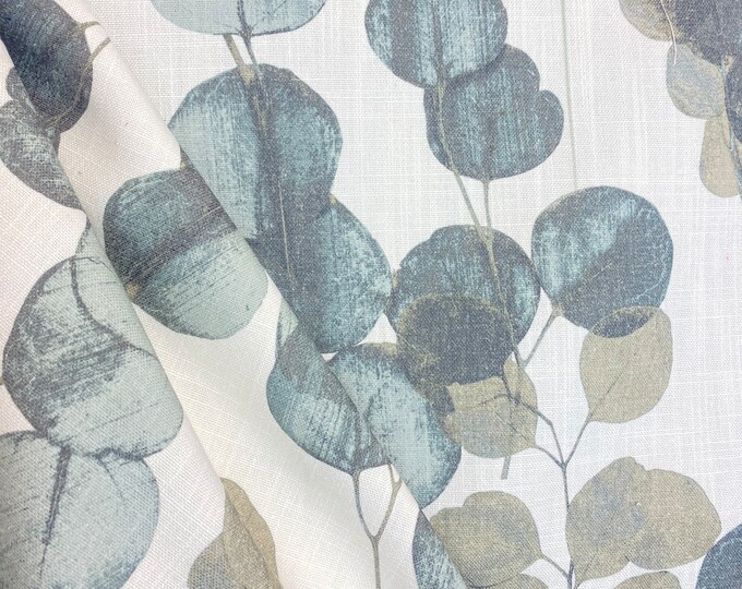 Eucalyptus Garden - Upholstery Fabric - Leaves Fabric - Vining Fabric ...