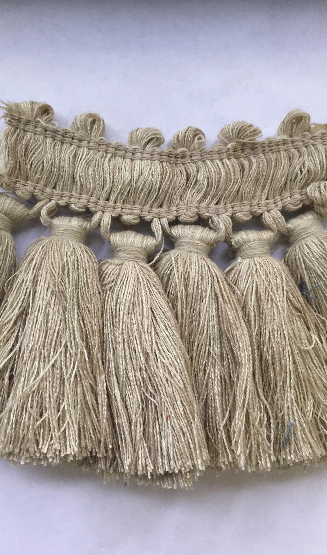 Beige Tassel Fringe - Home Decor - Tassel Fringe by the Yard - Custom ...