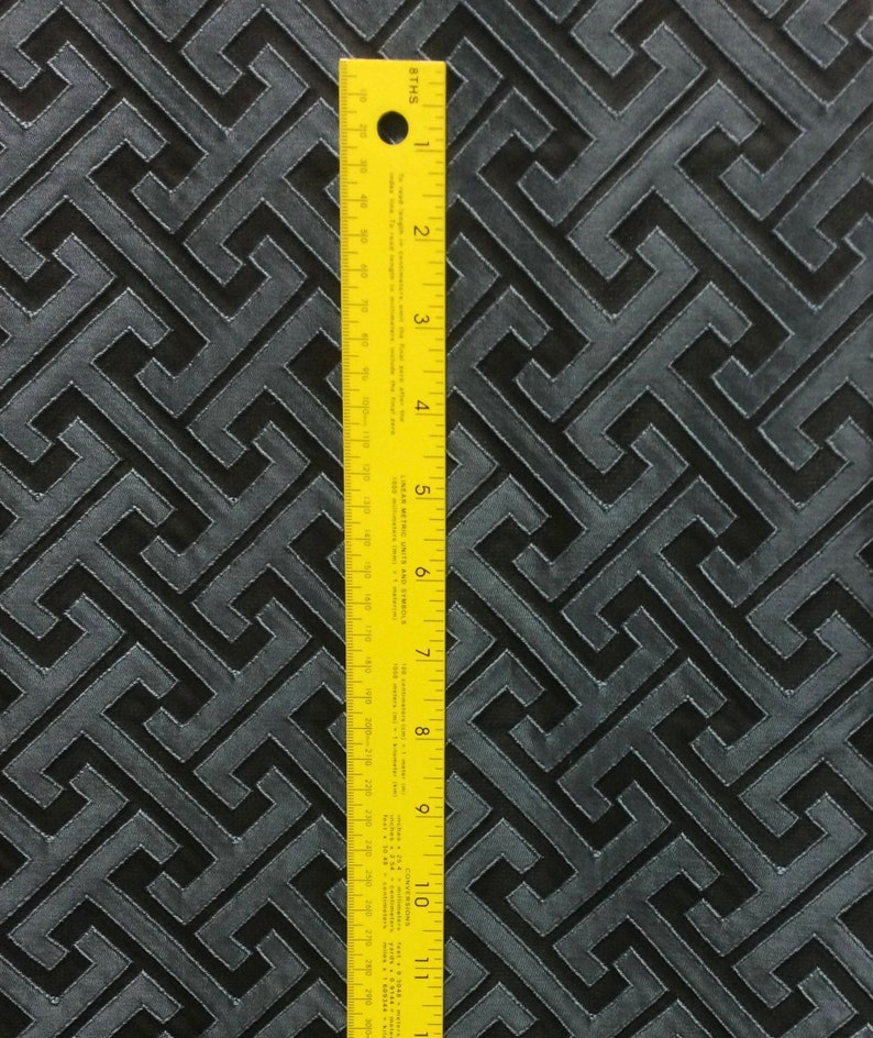 Skylar Midnight Greek Key Pattern Fabric Dark Color Greek - Etsy