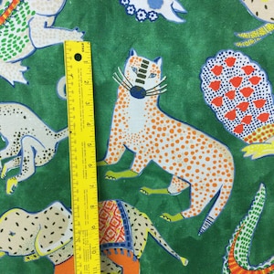 Hullabaloo Green - Modern Menagerie - Playful Pattern - Novelty Fabric ...