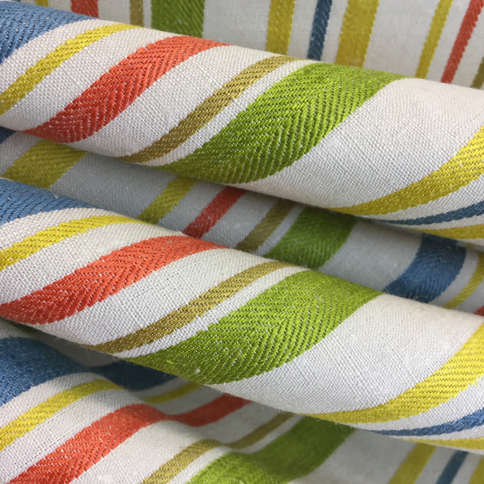 Carnival Stripe - Red - Green - Blue - Yellow - Fabric by the Yard ...