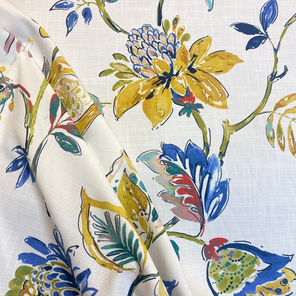 Modern Floral Fabric - Etsy
