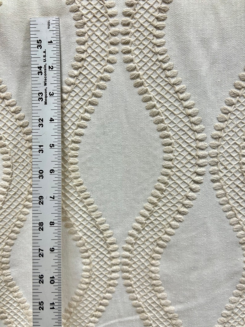 Cleo Ivory - Embroidery Fabric - Drapery Fabric - Fabric by the Yard - Etsy