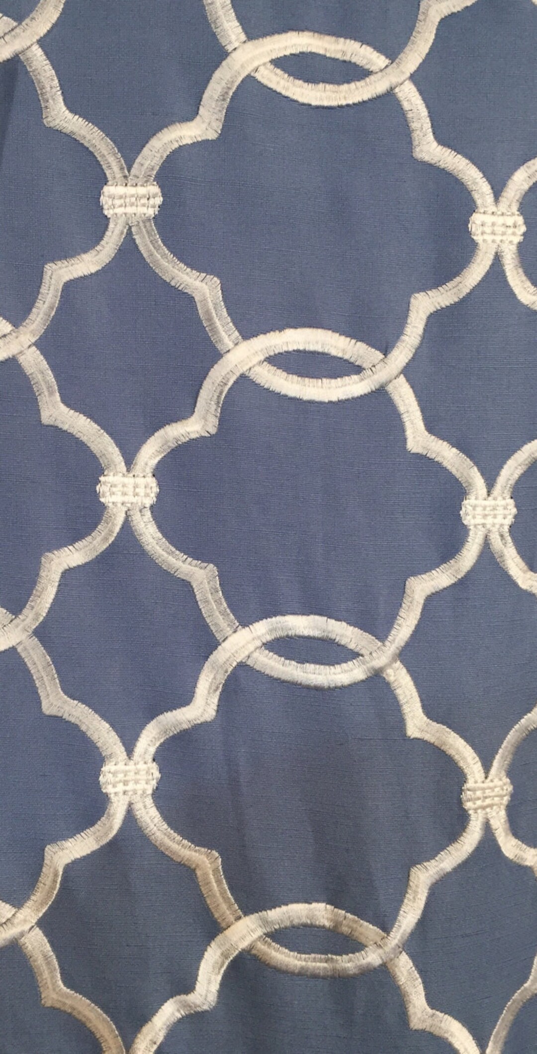 Soft Blue Geometric Pattern - Upholstery Fabric by the Yard - Etsy