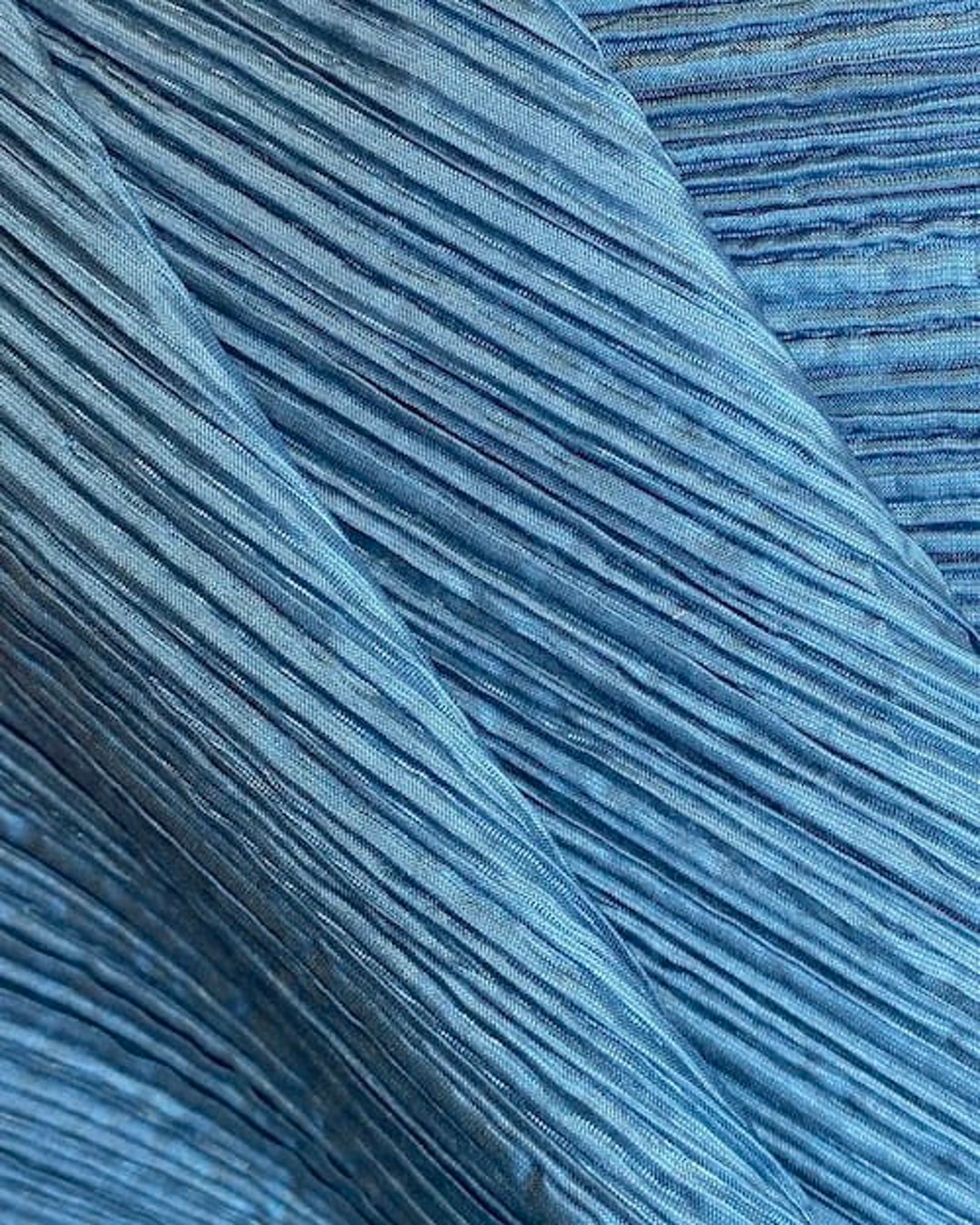 Blue Pleated - Bedding and Pillow Fabric - Pleated Upholstery Fabric ...