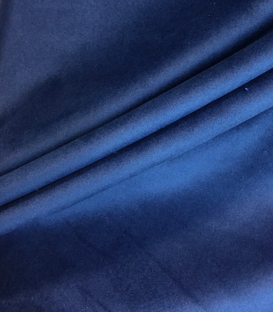 Deep Blue Navy Velvet - Blue - Upholstery - Pillows - Ottoman - Velvet ...