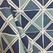Ian Drizzle Navy Gray Geometric Drapery Fabric Upholstery Fabric Fabric ...
