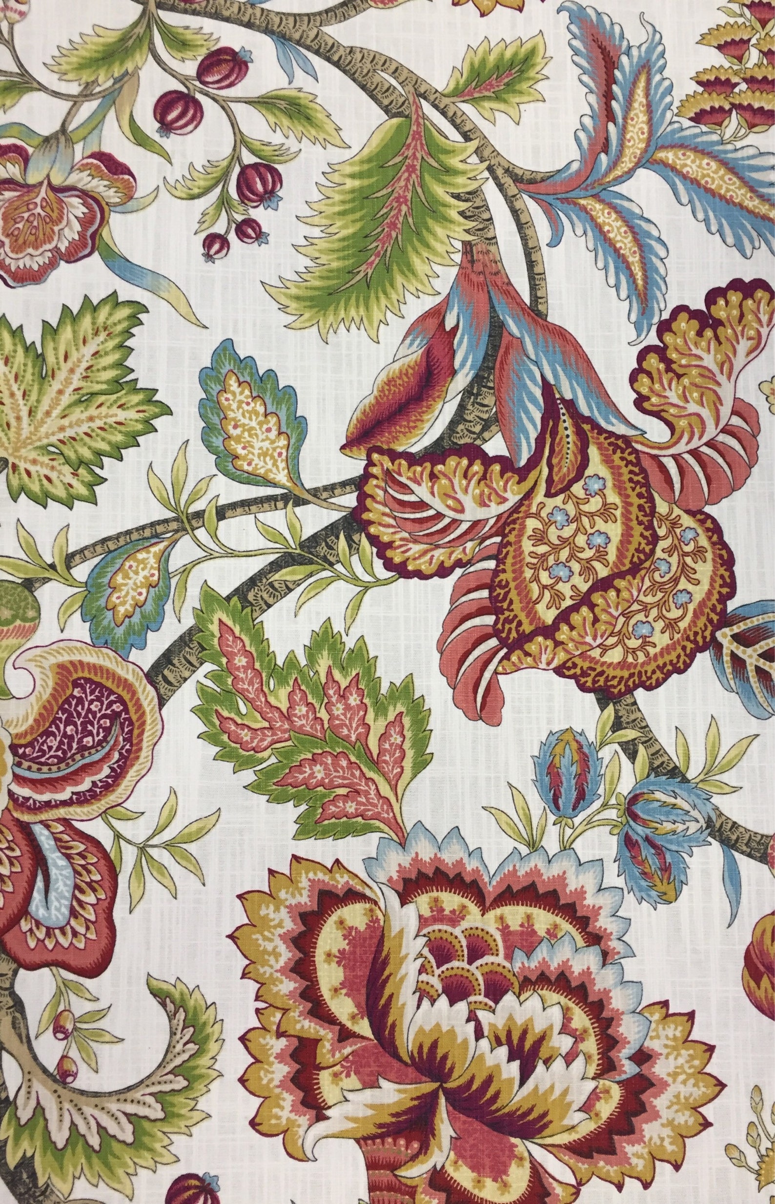 Vibrant Multicolor Floral Upholstery Fabric by the Yard - Etsy