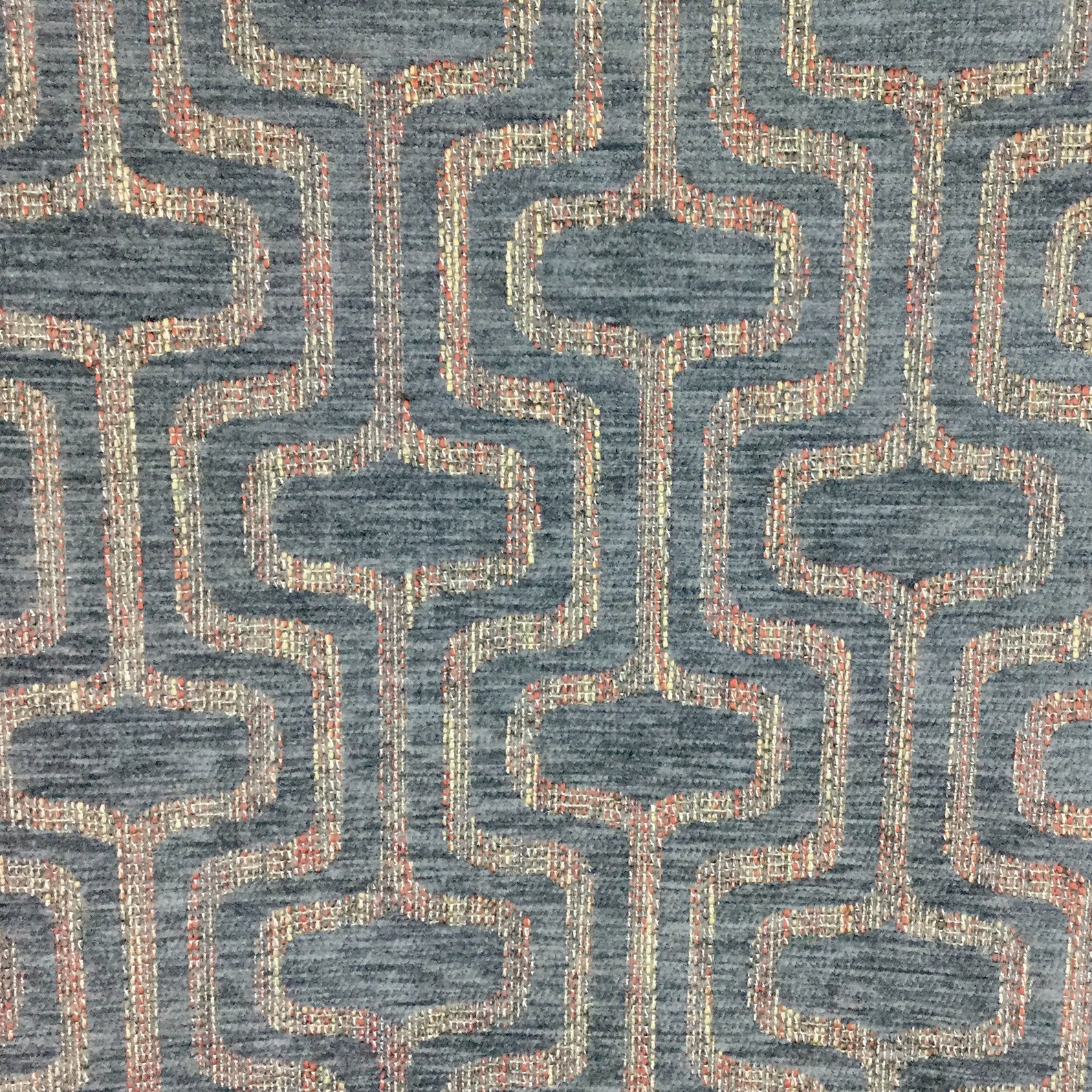 Groovy Gray Geometric Woven Fabric by the Yard - Etsy