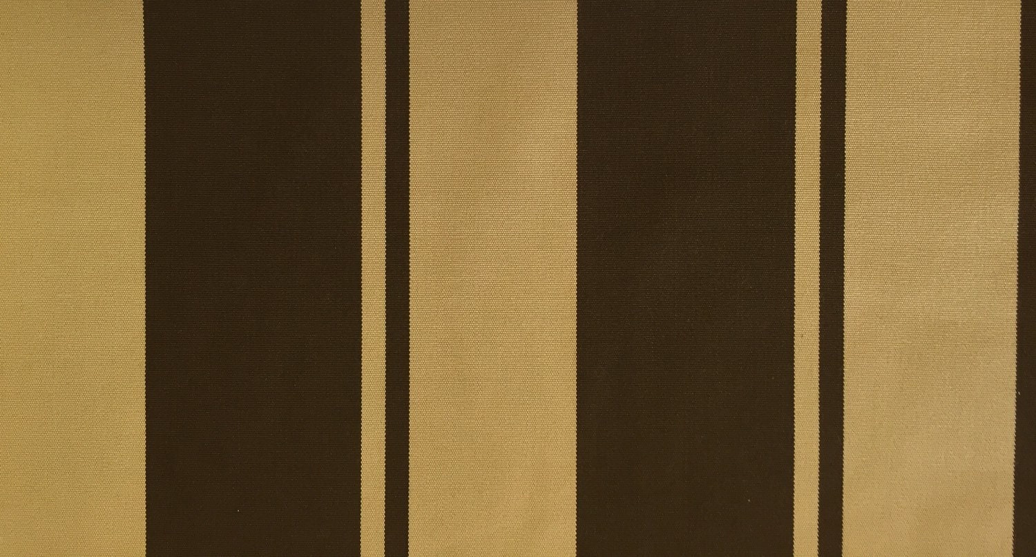 Outdoor Brown Tan Wide Stripe Upholstery Fabric by the | Etsy
