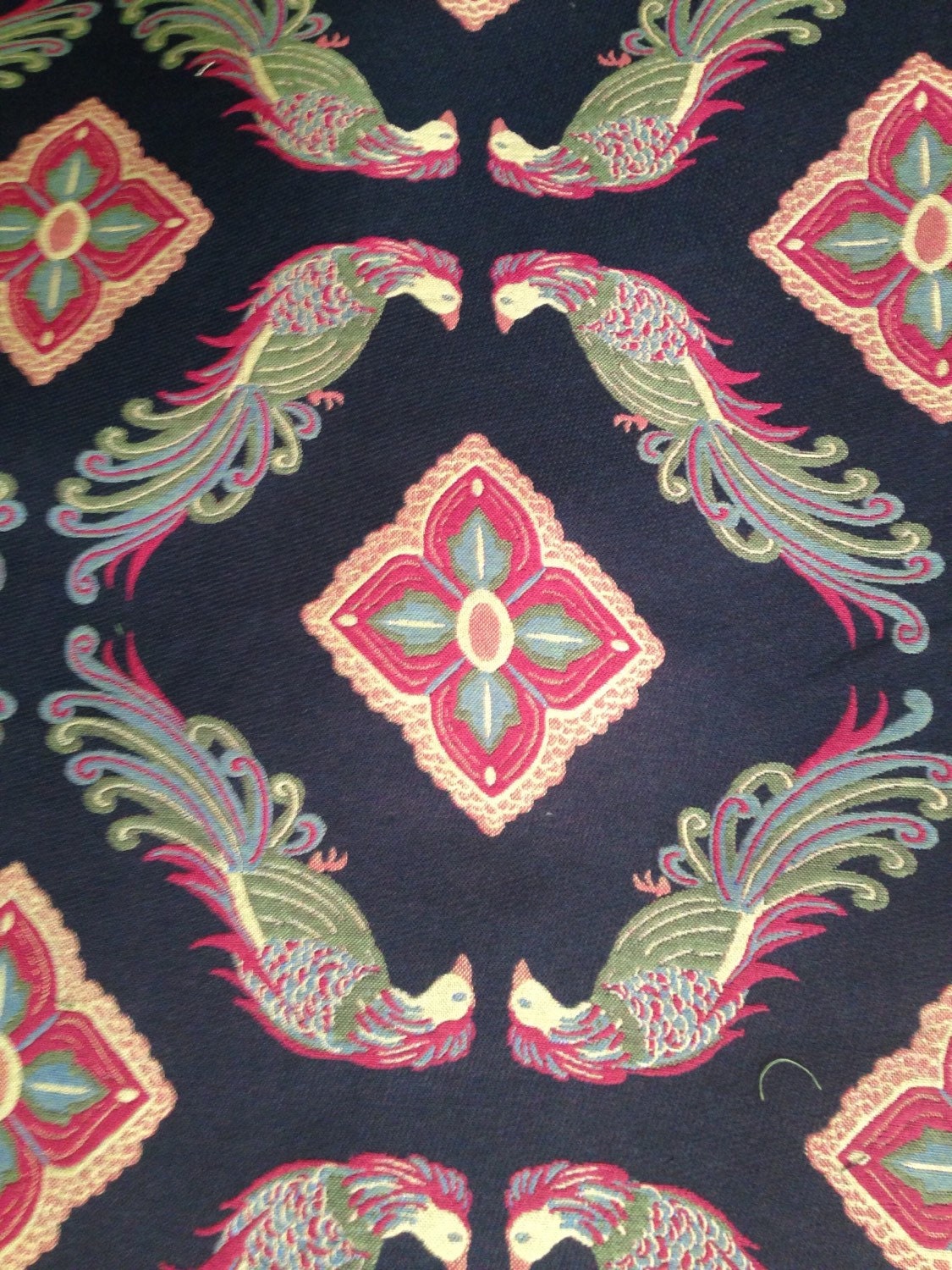 Fancy Bird Upholstery Fabric Prince Bird Upholstery Fabric | Etsy