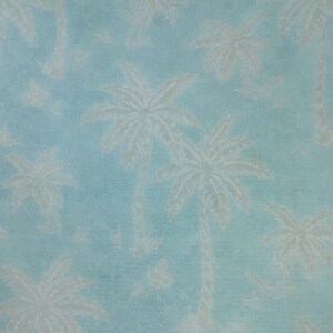 Outdoor Caribbean Blue Palm Tree - Upholstery Fabric by the Yard - Etsy